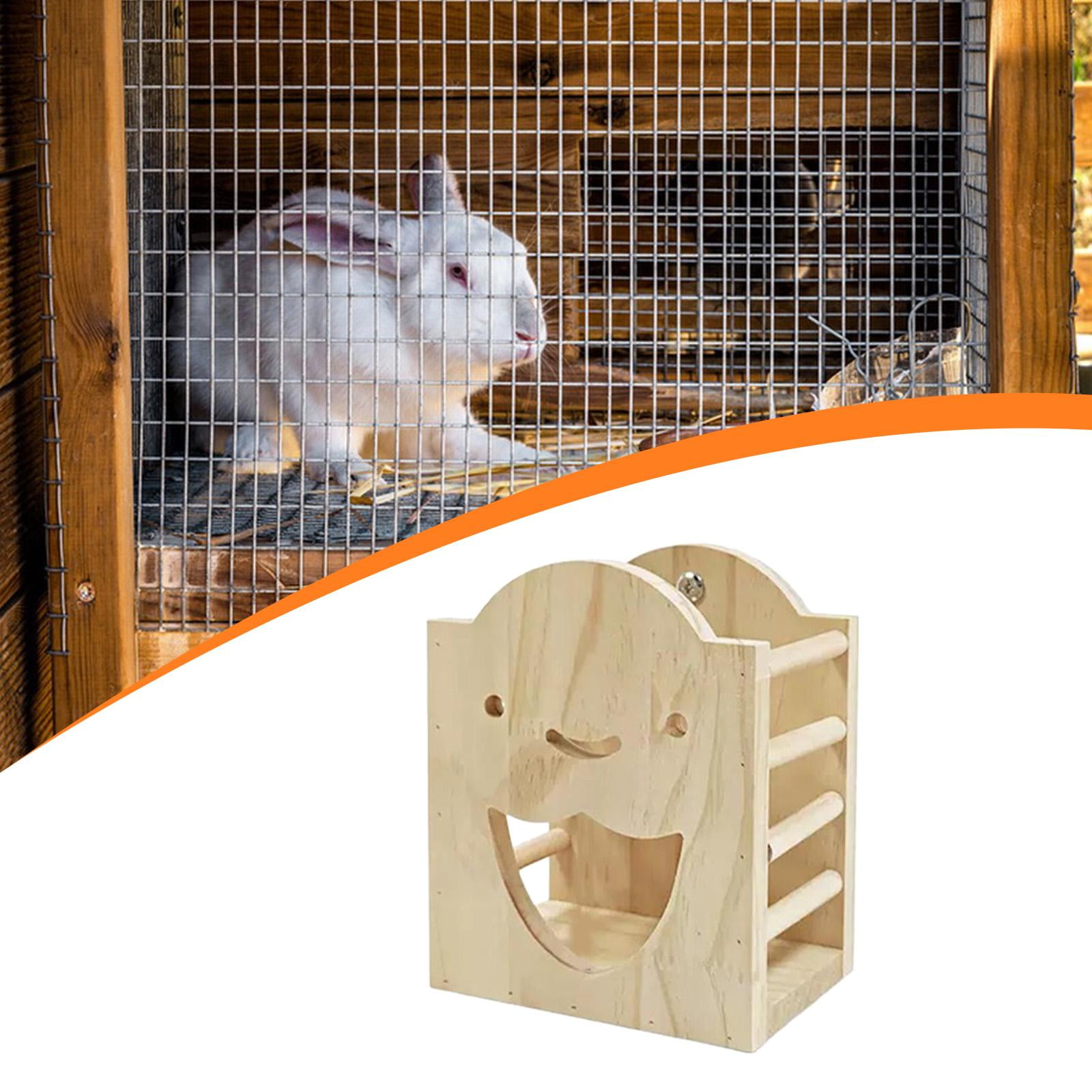 EHJRE Rabbit Hay Feeder Rack Portable Food Manger for Hamsters Small ...
