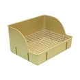 EHJRE Rabbit Litter Box Corner Litter Pan Pee Pan Tray Bedpan Cage ...