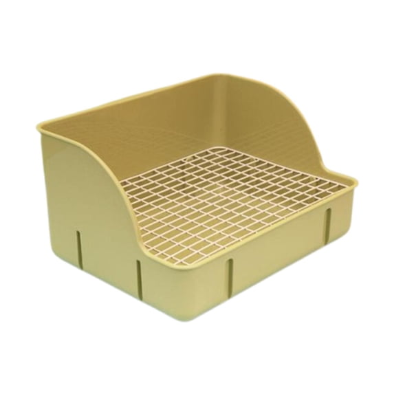 EHJRE Rabbit Litter Box Corner Litter Pan Pee Pan Tray Bedpan Cage ...