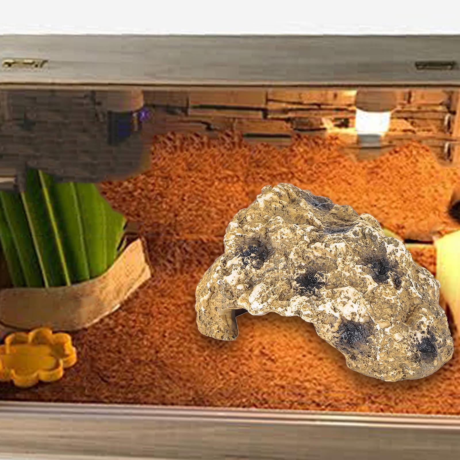 EHJRE Reptiles Dock Resting Tortoise Climbing Ramp Shale Terrace Stone ...