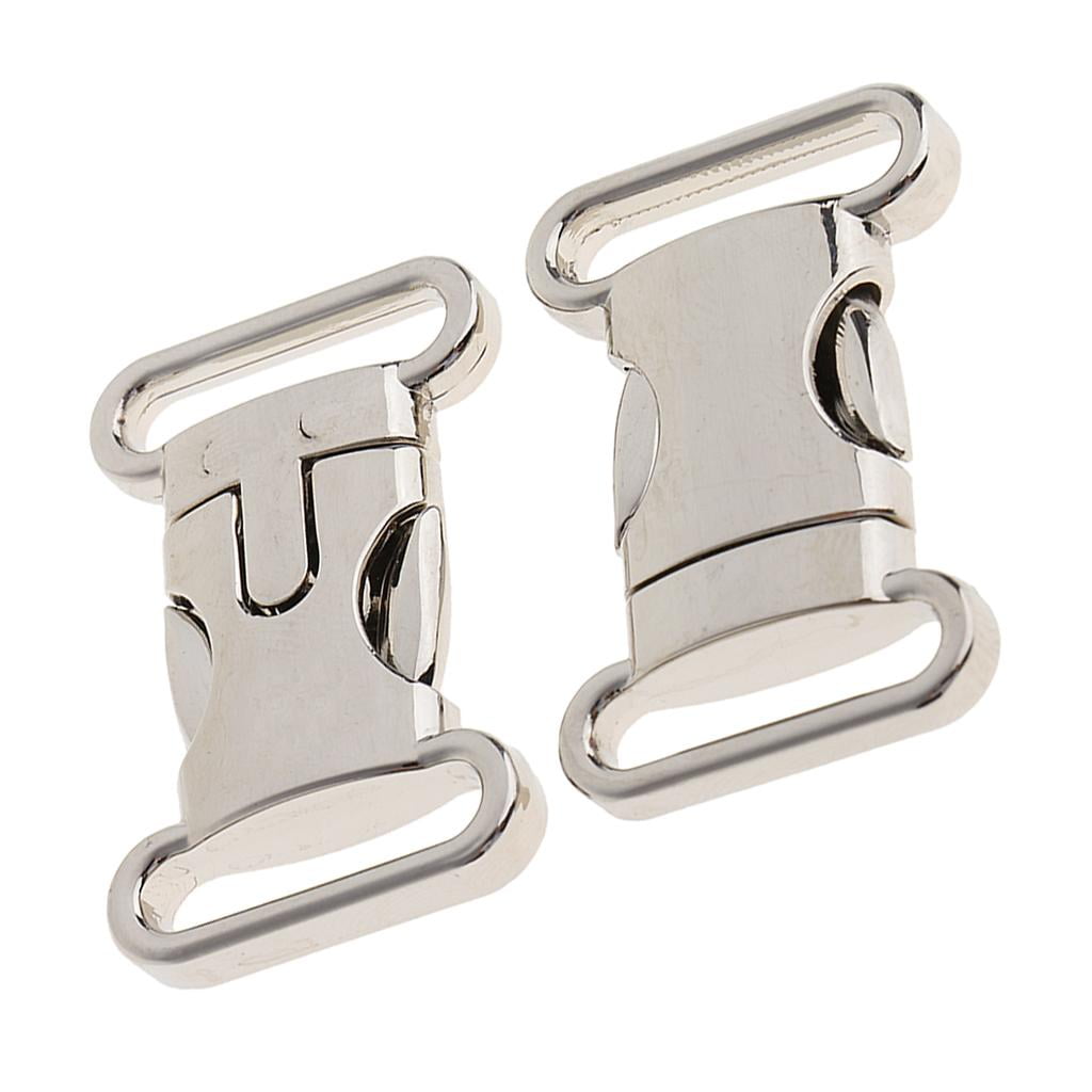 EHJRE Side Release Clasp with Metal Buckles for 20mm or 25mm Straps ...