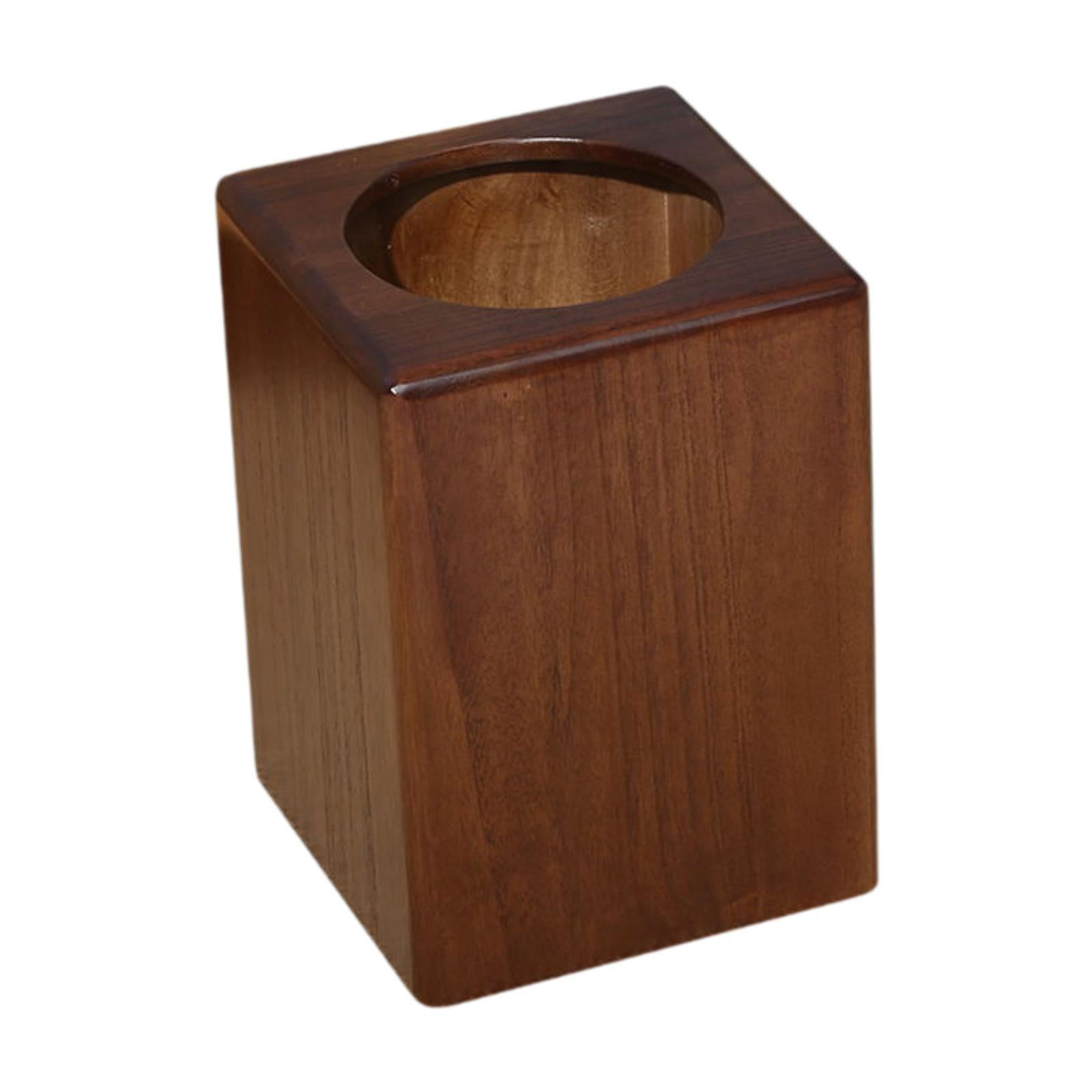 EHJRE Trash Bin Small Garbage Can Portable Compact Rustic Square Waste ...