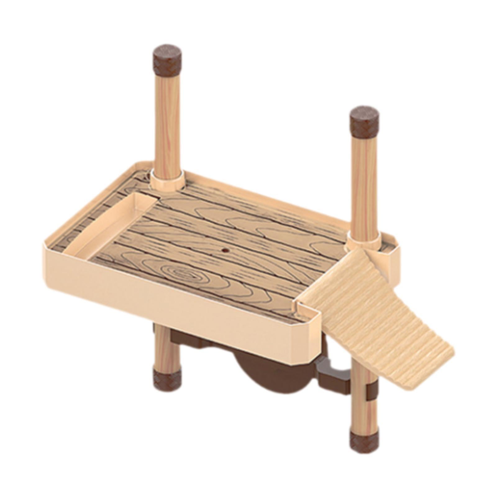 EHJRE Turtle Pier Climbing Decorative with Ramp Ladder Functional ...