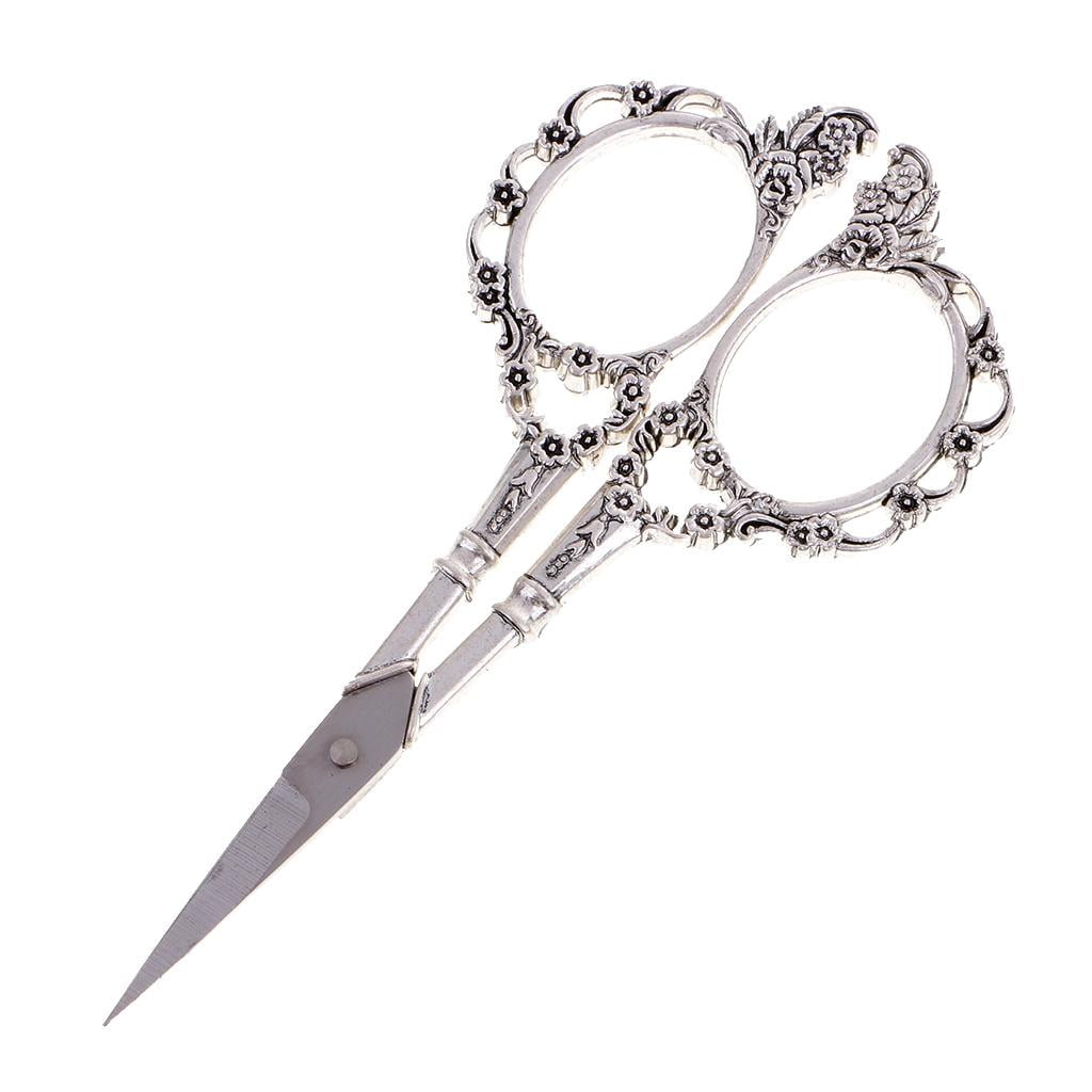 EHJRE Upholstery Tailor Scissors Plum Floral Material Dressmaking ...