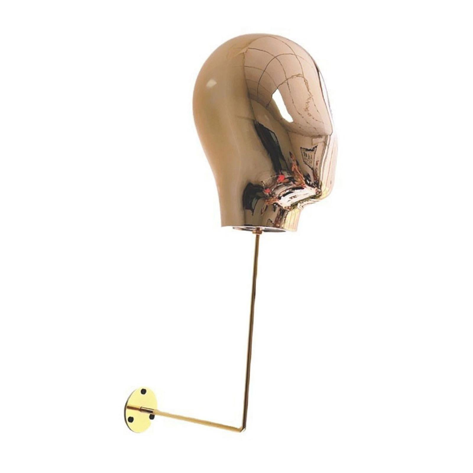 EHJRE Wall Mount Mannequin Head Hanging Display Stand, Multifunctional ...