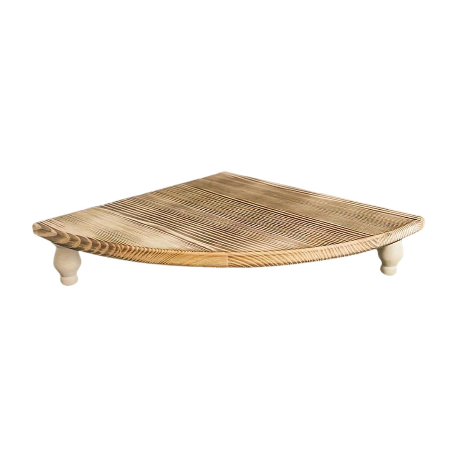 EHJRE Wood Corner Counter Shelf Rustic Framehouse for Kitchen ...
