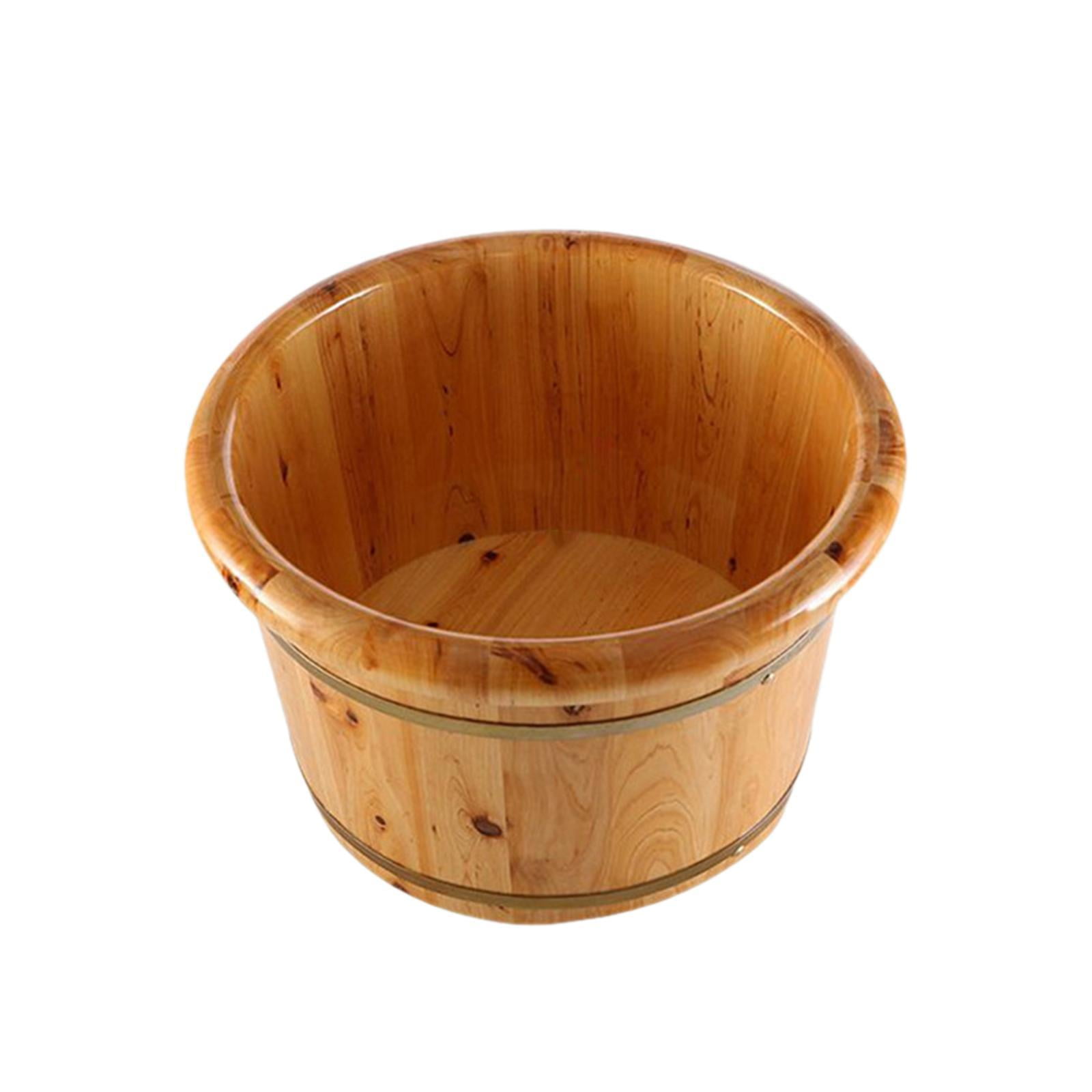 EHJRE Wood Footbath Basin Feet Pedicure Barrel Multipurpose Foot ...