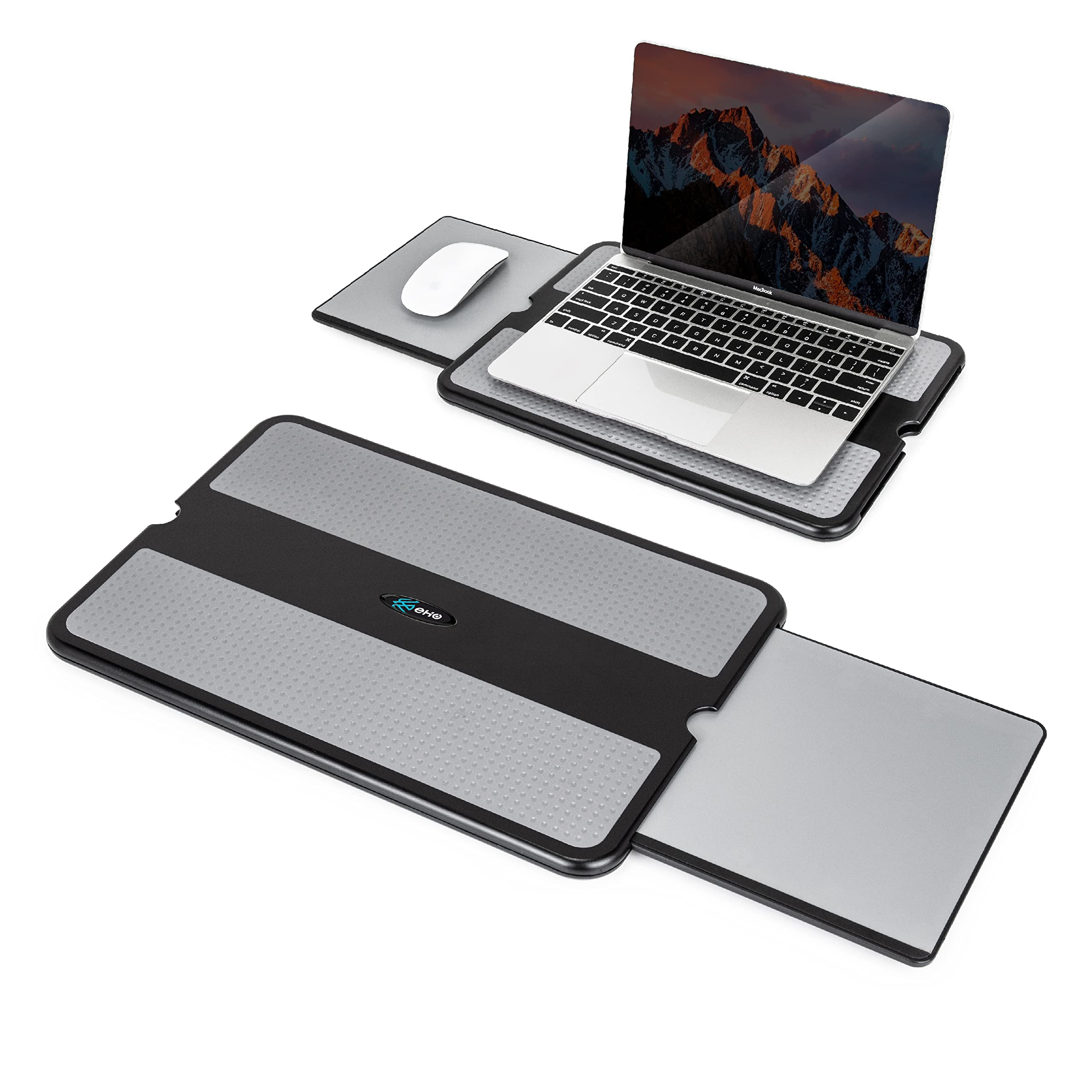 EHO Laptop Lap Pad - Laptop Stand Pad w Retractable Mouse Pad Tray ...
