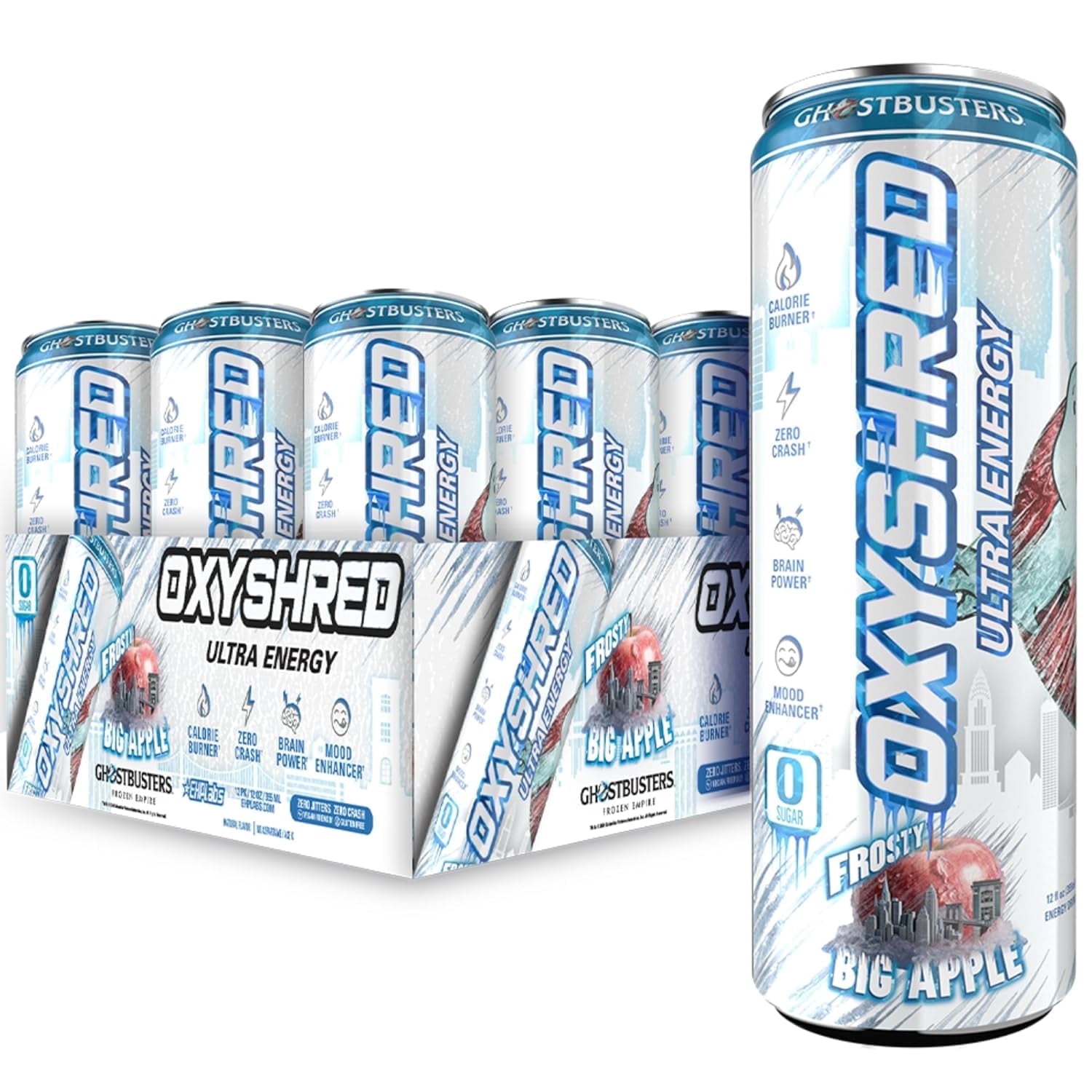EHP Labs OxyShred Ultra Energy Drink, Zero Sugar, Zero Calories, Frosty ...