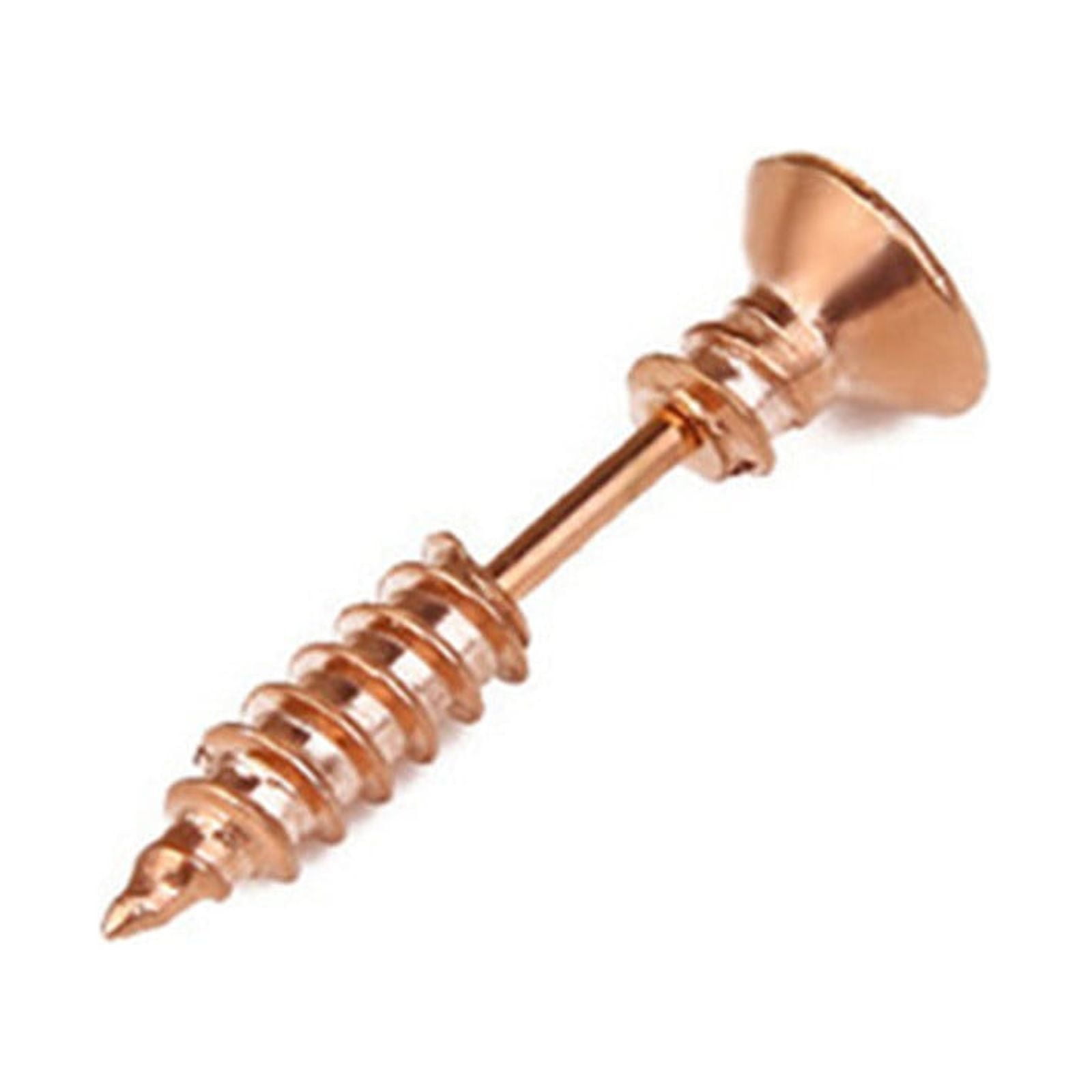 EHQJNJ Cartilage Earring Prank Titanium Steel Screw Piercing Stud ...