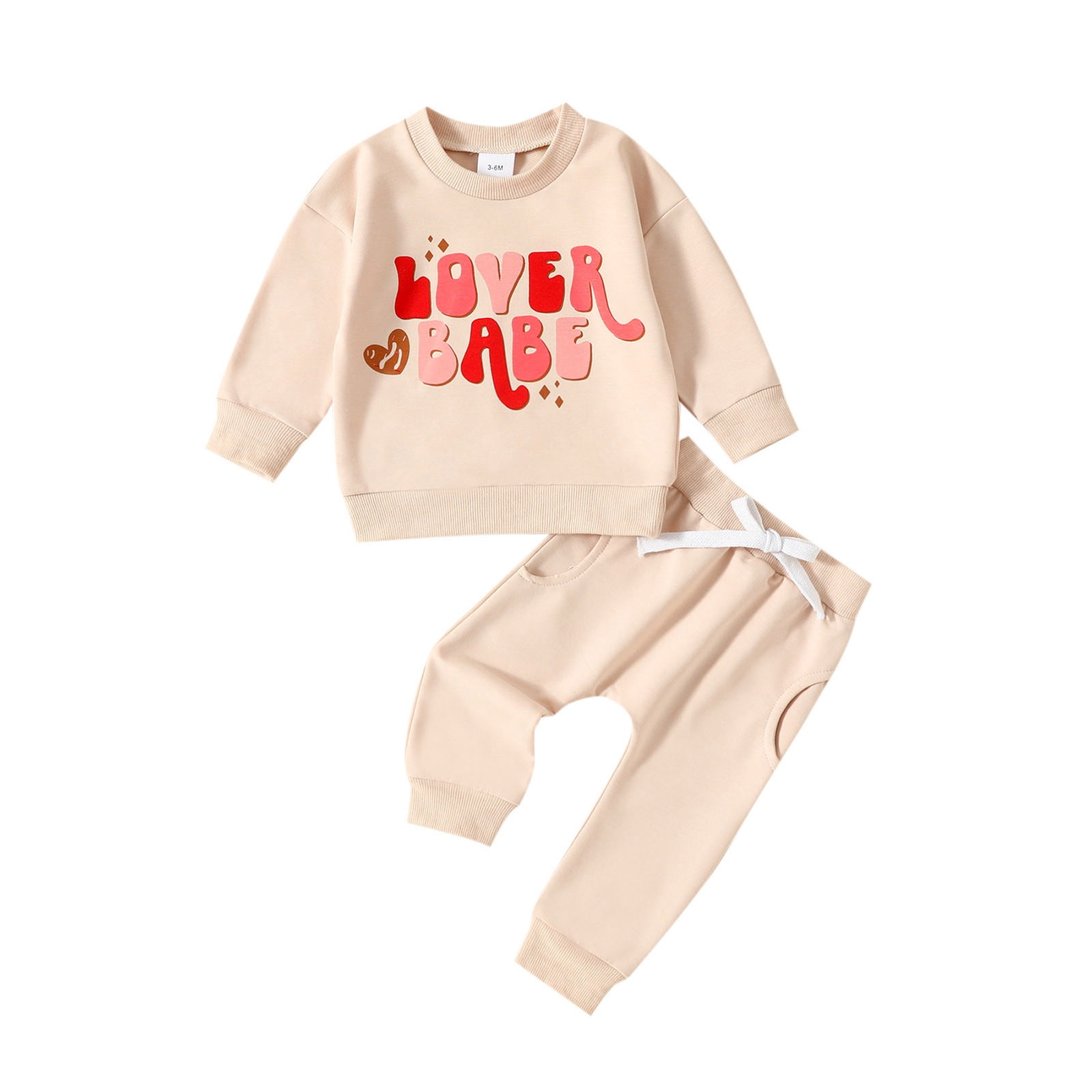 EHQJNJ Daddys Valentine Baby Girl Outfit Toddler Boys Girls Long Sleeve Letter Prints T Shirt ...