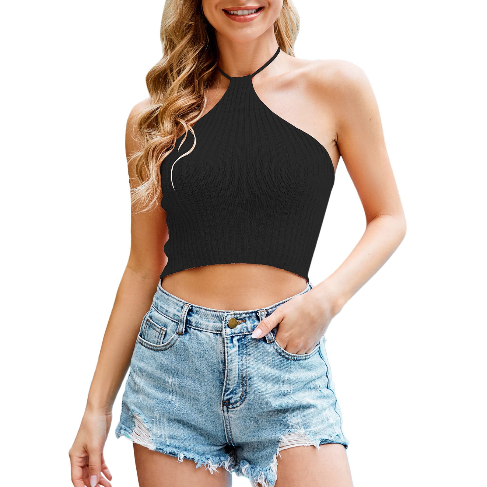 Ehqjnj Easter Workout Tank Tops Women Built In Bra Open Back Tanks