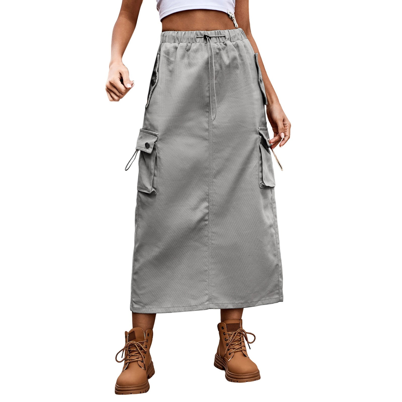EHQJNJ Female Pleated Skirts for Women Plus Size Long Heavy Industry ...