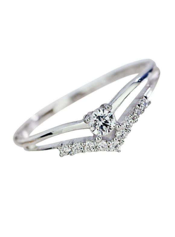 V Shaped Engagement Ring