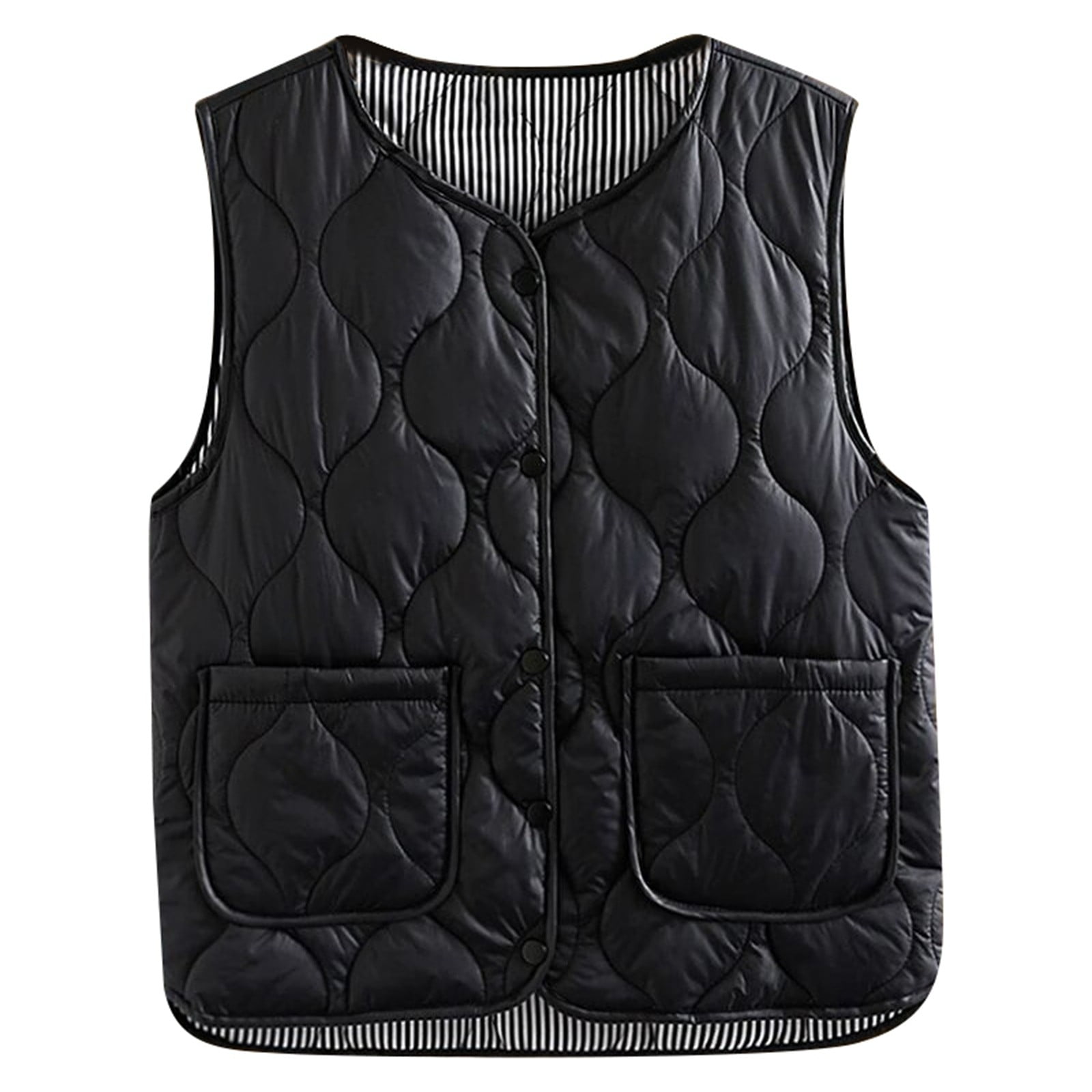 EHQJNJ Omoone Quilted Jacket Women's Cozy Inner Vest Sleeveless ...