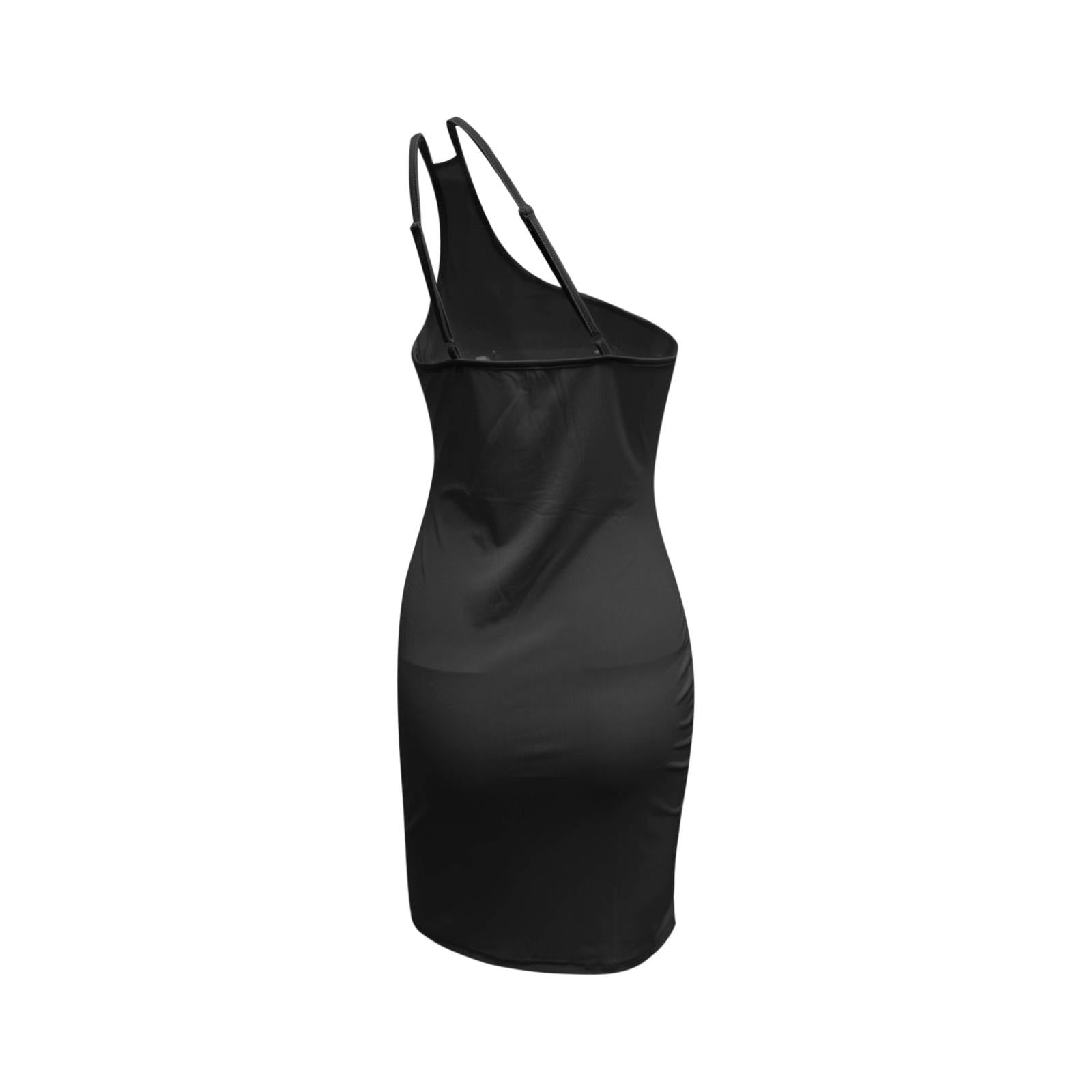 Ehqjnj One Shoulder Dresses For Women Women One Shoulder Ruched Bodycon