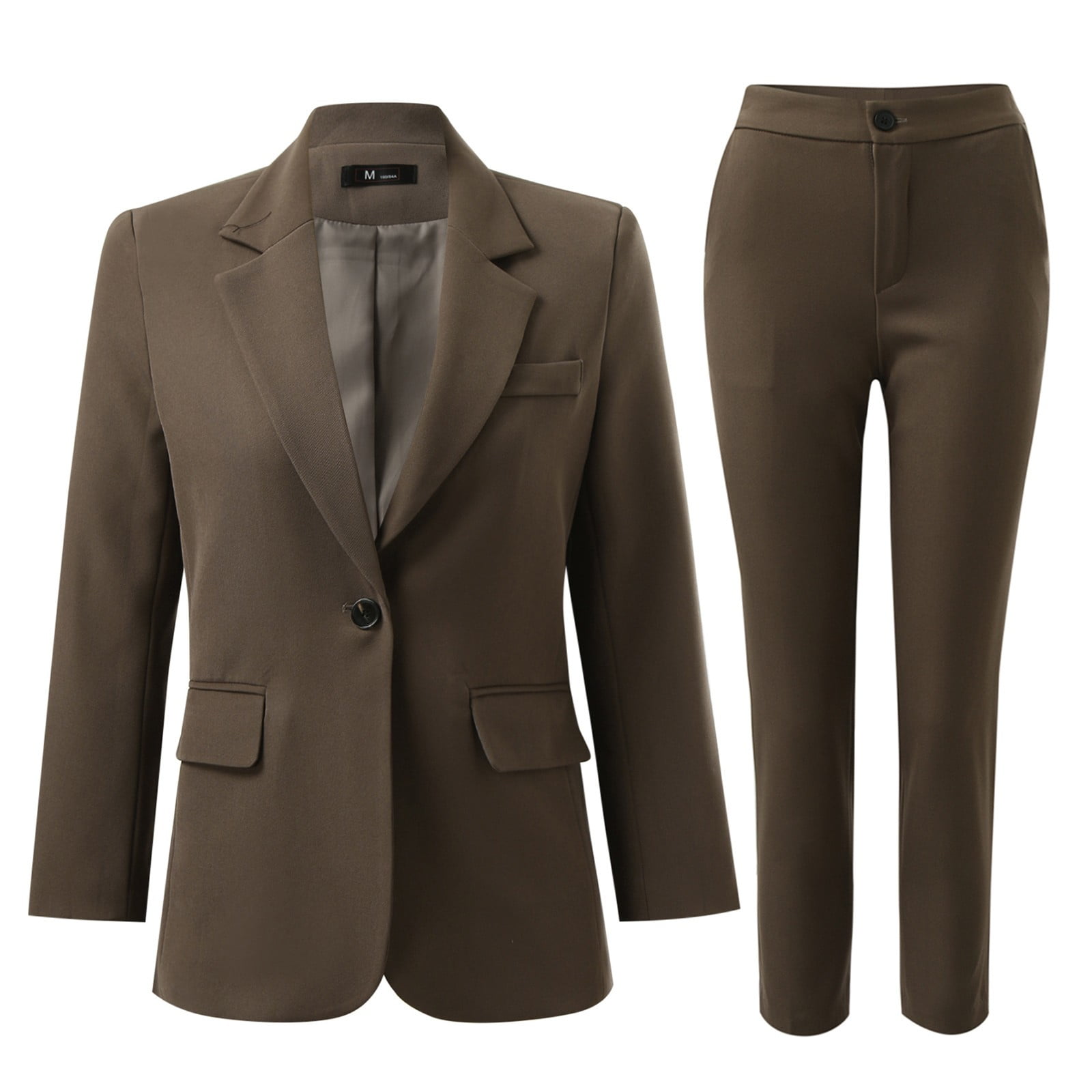 EHQJNJ Pant Sets Women 2 Piece Outfits Dressy Womens 2 Piece Suit Lady ...