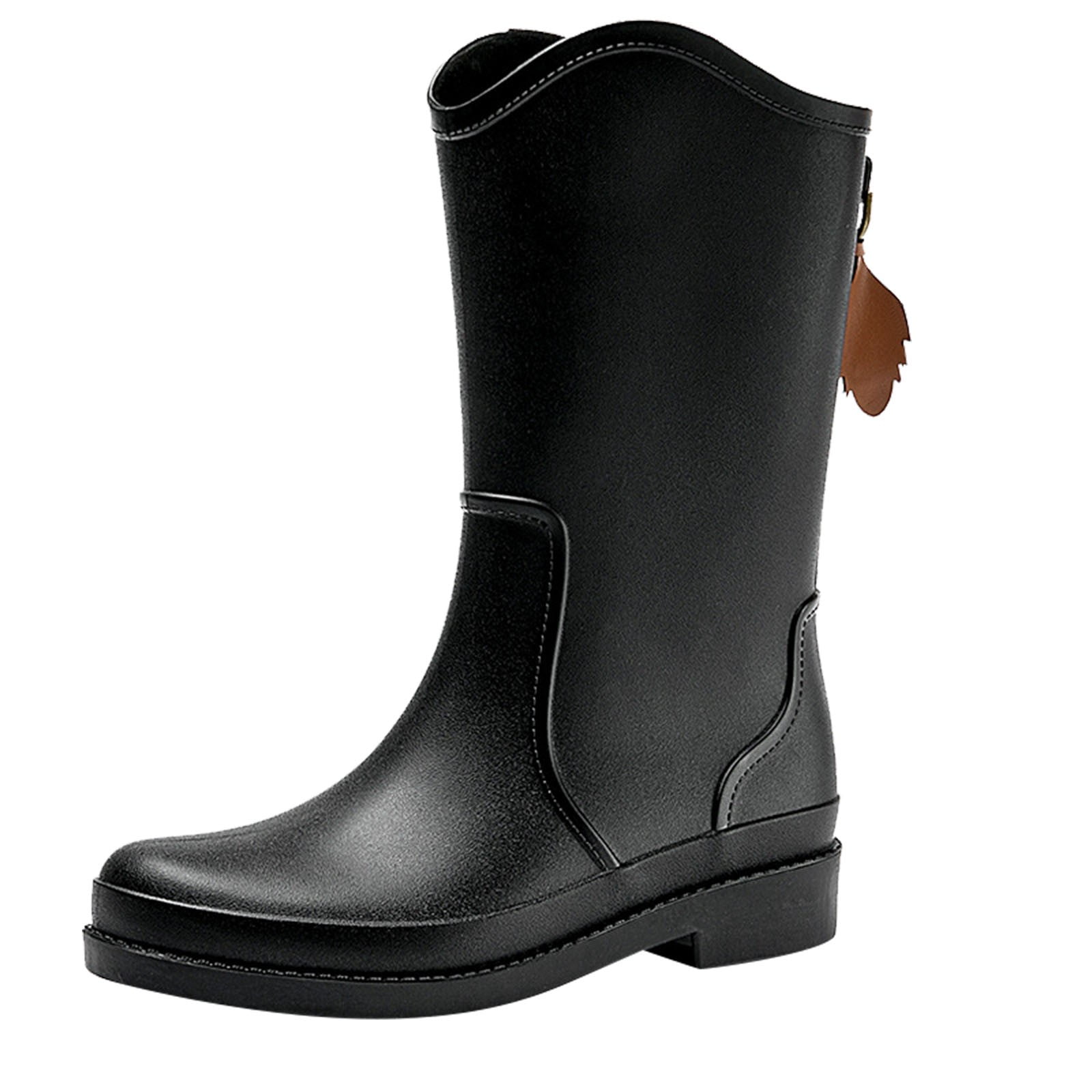 EHQJNJ Rainboots Boots Women Women's Fashion Rain Shoes Outside ...