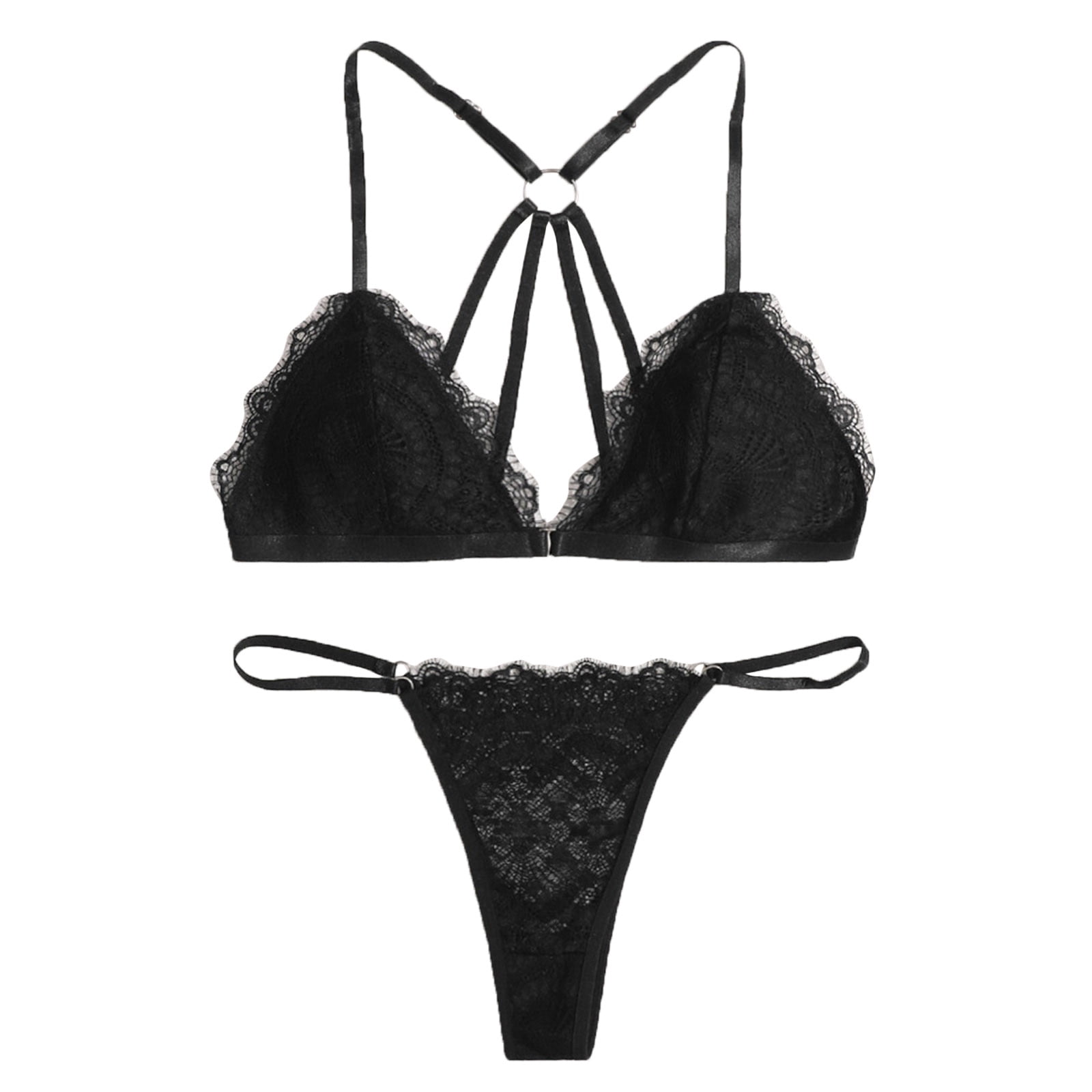 Ehqjnj Red Lingerie Set Womens Lingerie Lace Three Point Strap Bikini