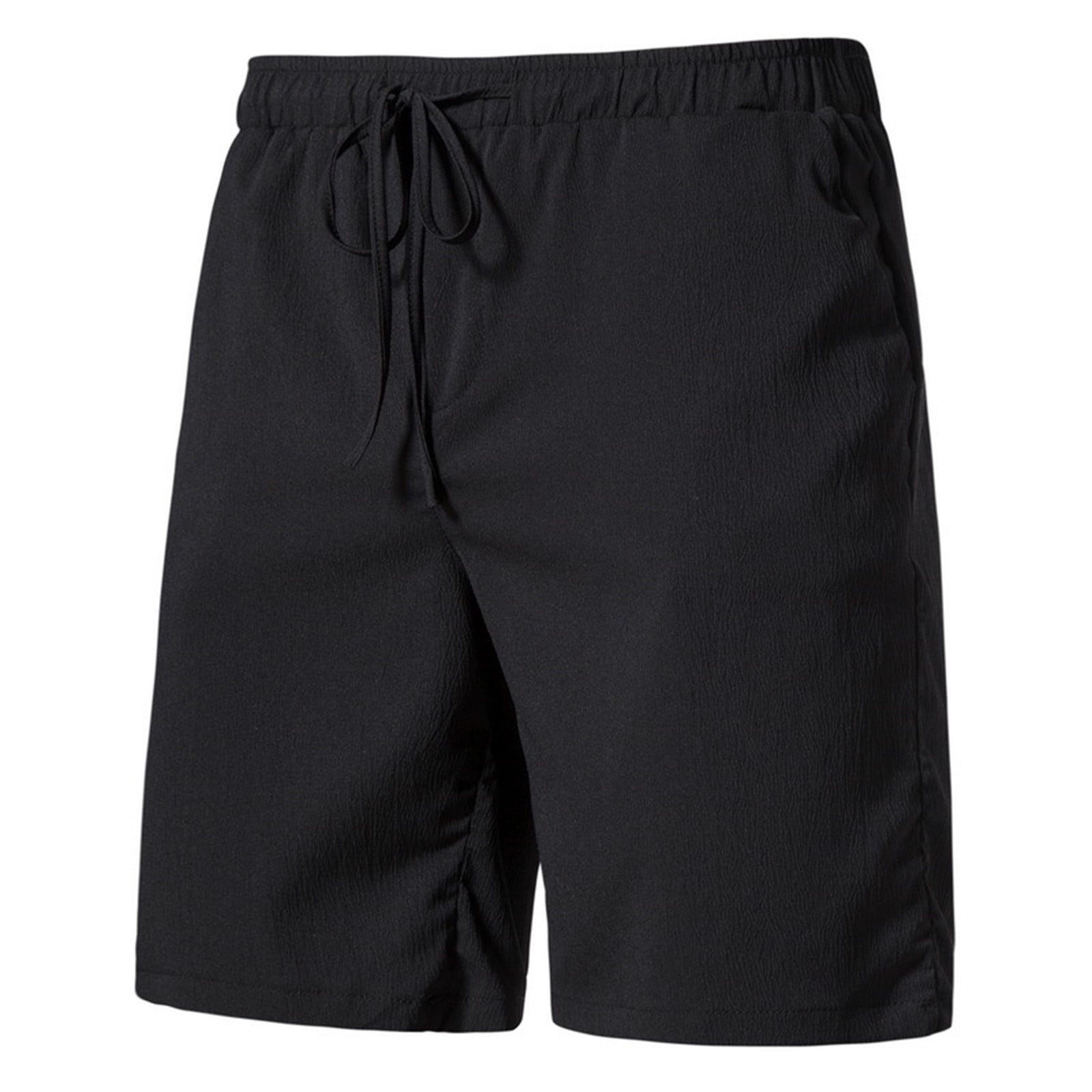EHQJNJ Shorts Men Athletic Fit Solid Color Sports Casual Shorts Loose ...
