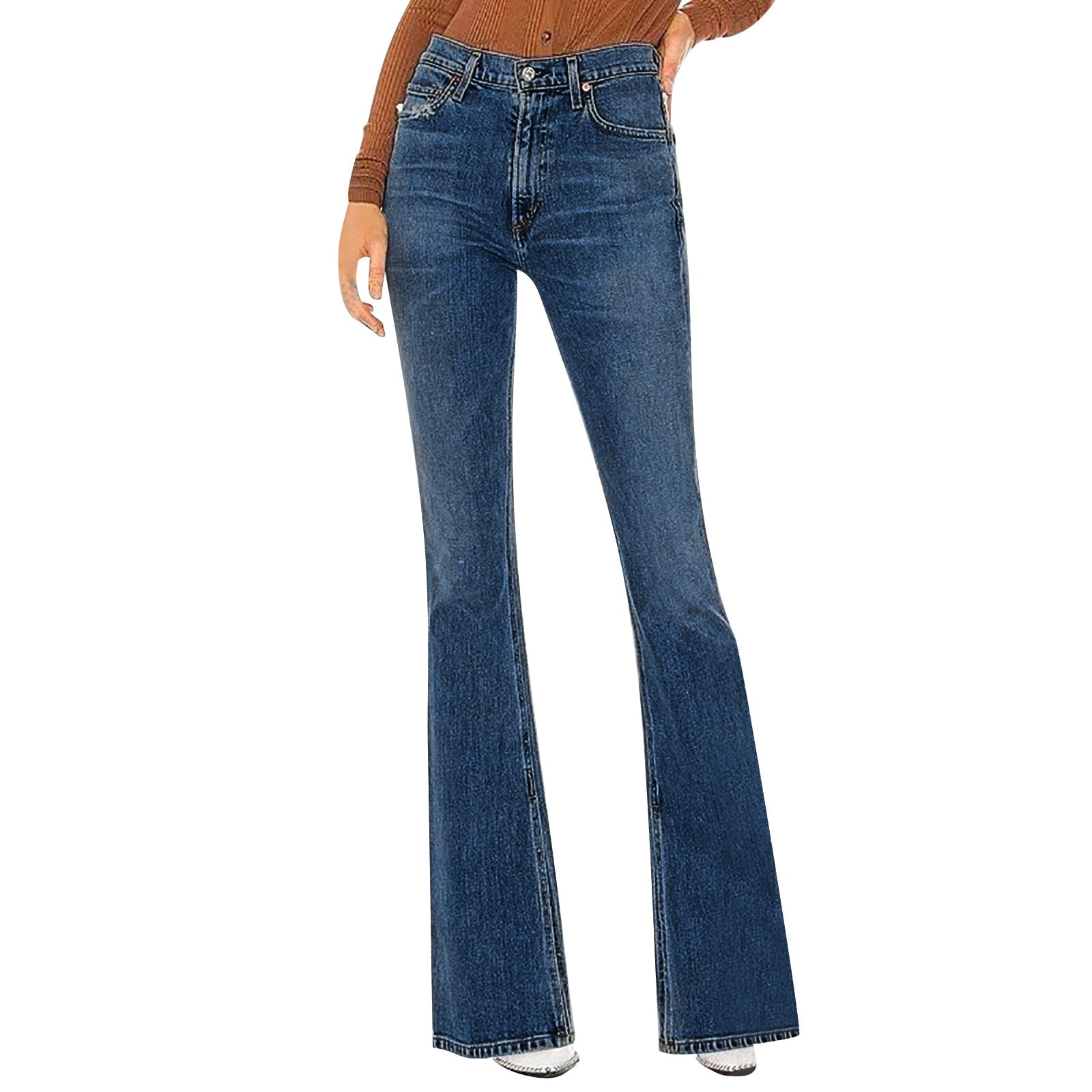 EHQJNJ Straight Leg Jeans for Women Petite Flared Jeans for Women Women ...