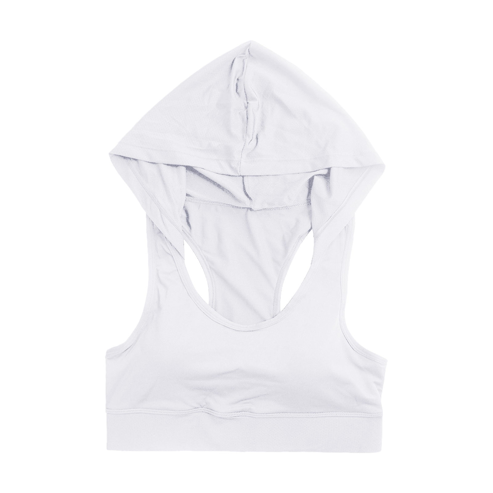EHQJNJ White Crop Top Women's Longline Sports Bra High Impact Yoga Tops ...