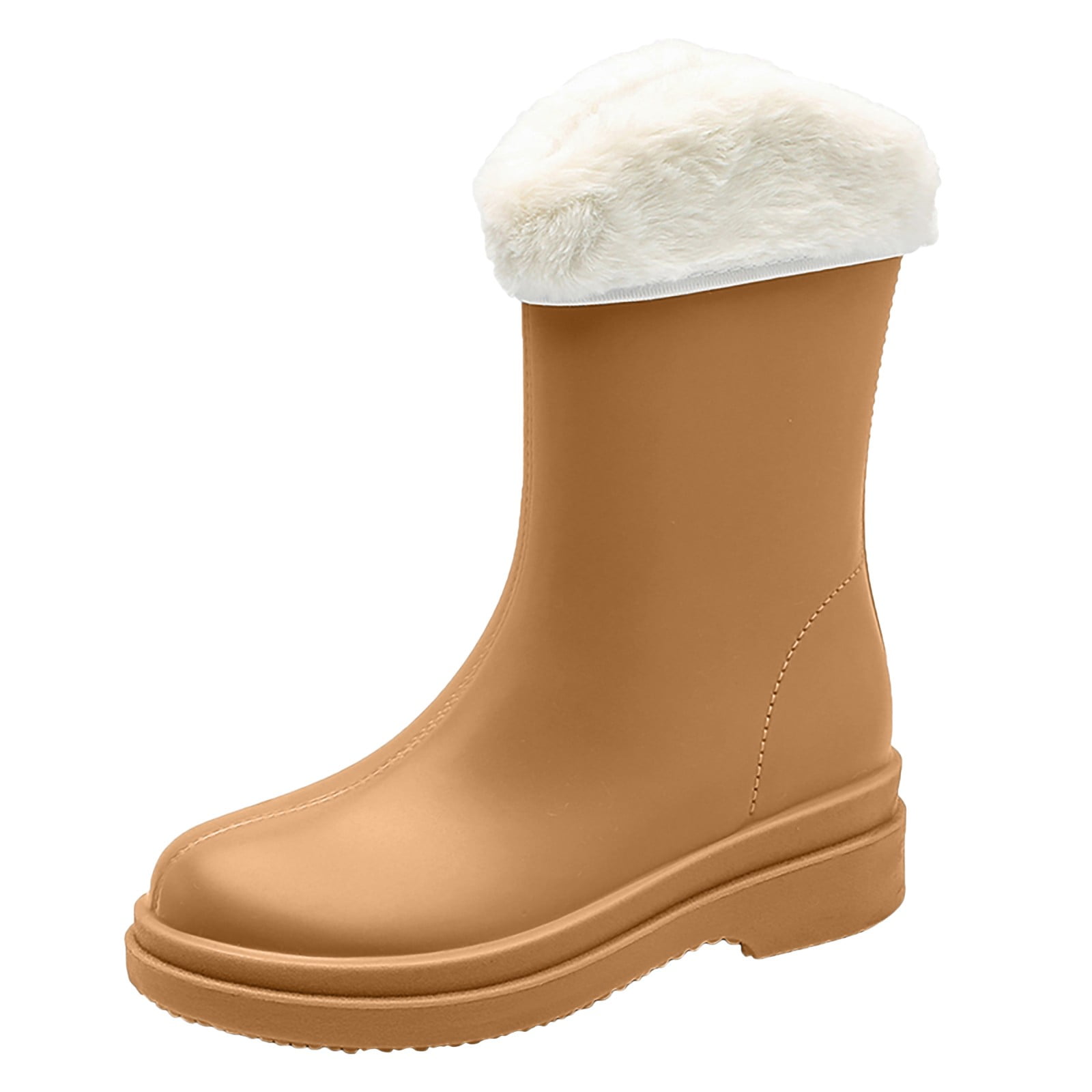 EHQJNJ Womens Rainboots Boots Ankle Punk Style Snow Boots Women Non ...