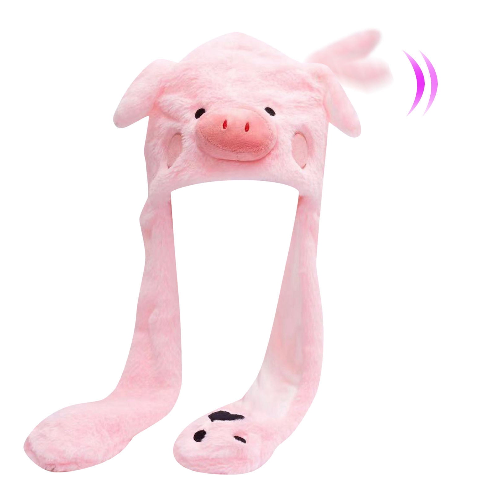 EHRWE Cute Soft Plush Hats Kids Girls Boys Animal Hat With Ears Moving ...