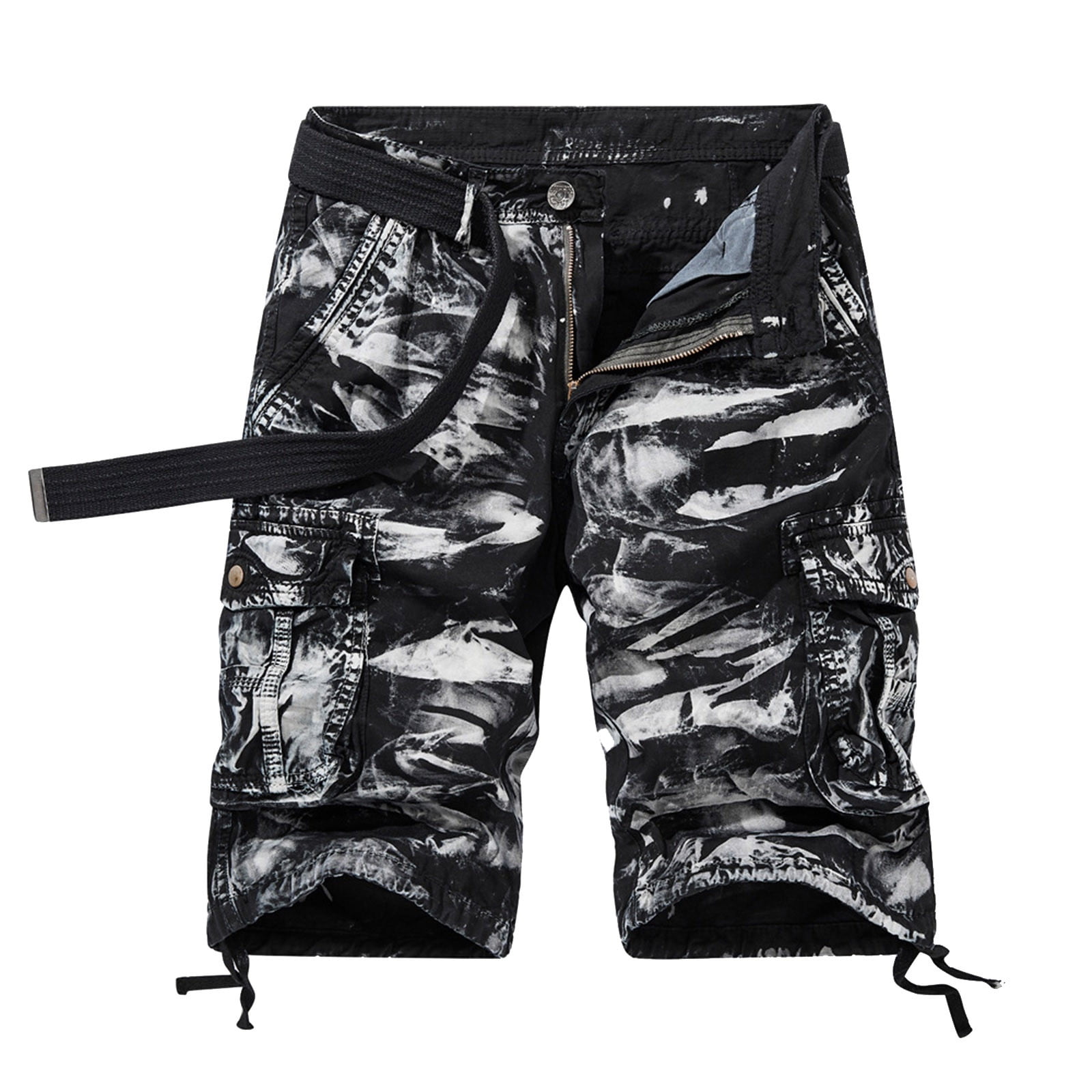 EHRWE Men's Slim Fit Stretch Shorts Active Normal Waist Loose Versatile ...