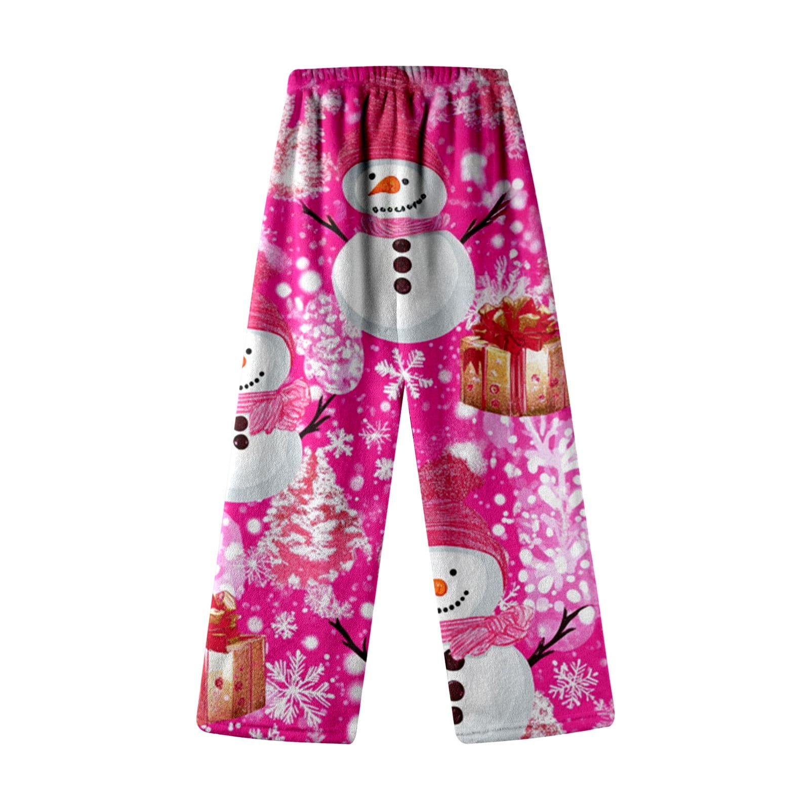 EHRWE Pajama Pants For Girls Kids Christmas Snowman Cute Cartoon ...