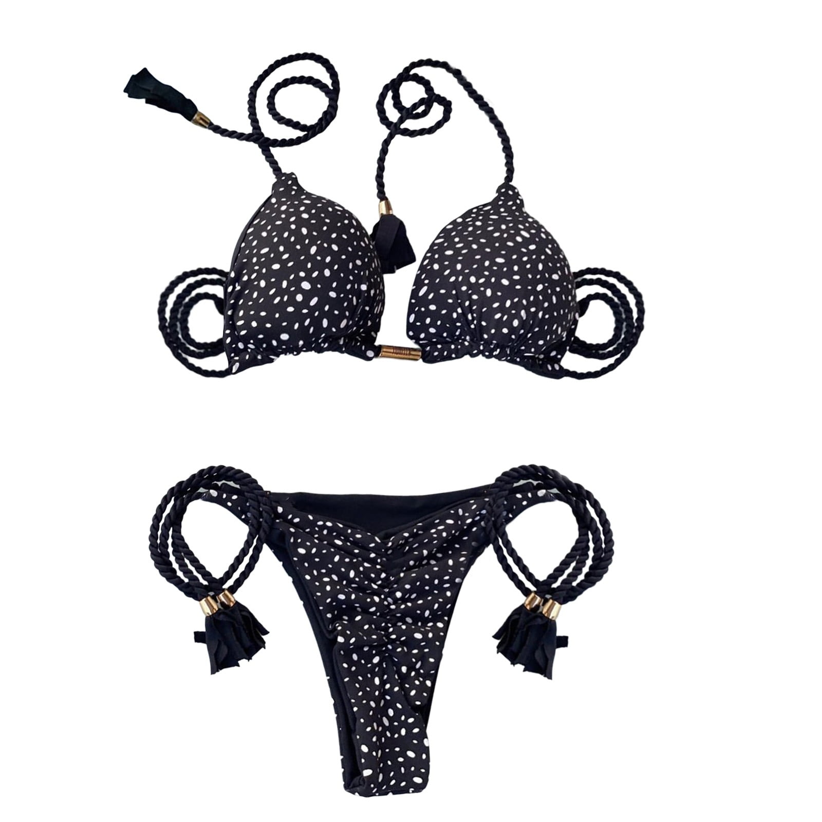 Ehrwe Swimsuit For Women 2024 Handmade Rope Knitted Swimwear New Sexy