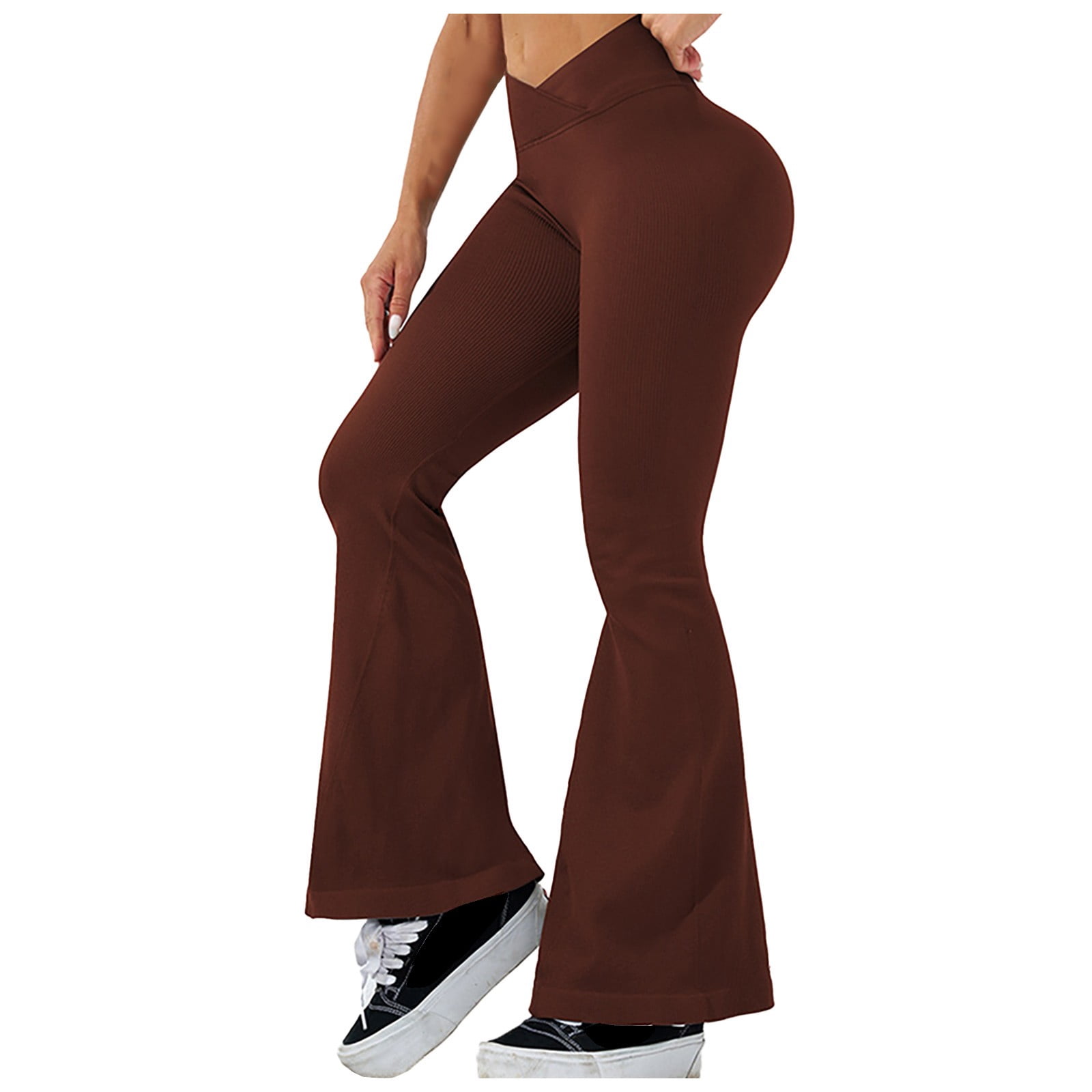 EHRWE Women's Yoga Pants Flare Leggings Yoga Pants With High Waisted ...