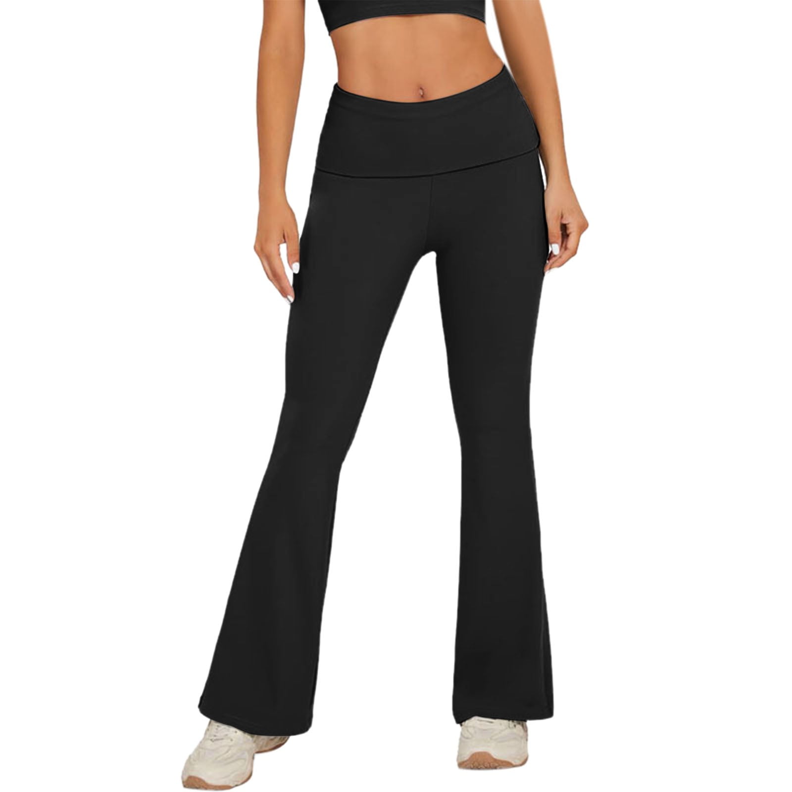 EHRWE Yoga Pants For Women Wide Leg Yoga Pants Bootcut Workout Flare ...