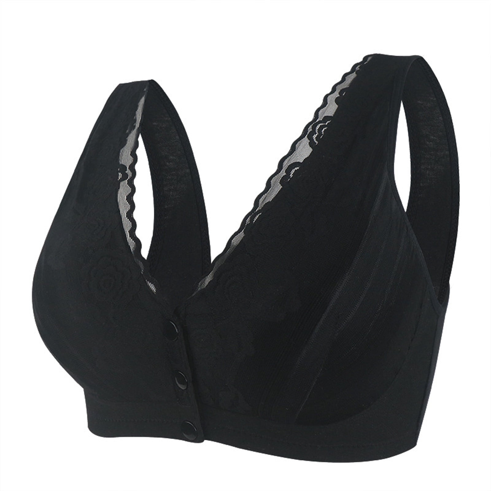 Ehtmsak Bras For Women Front Closure Floral Lace Minimizer Bras For