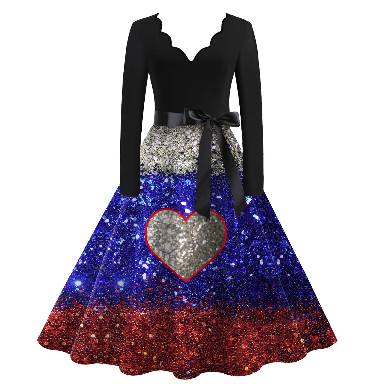 EHTMSAK Independence Day Long Summer Dresses 4th Of July Flag Freedom ...