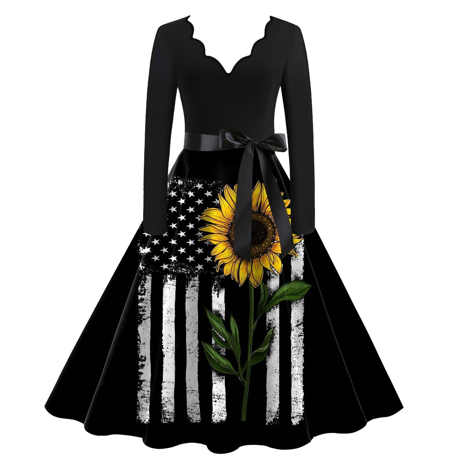 EHTMSAK Independence Day Women's Summer Dresses 4th Of July Patriotic ...