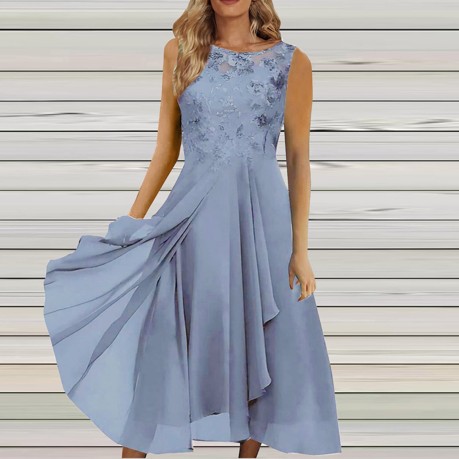 EHTMSAK Mother of The Bride Dresses with Half Sleeves Long Formal ...