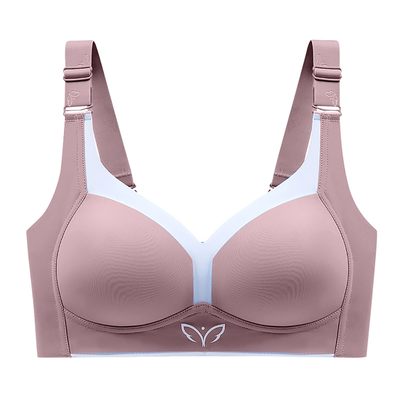 EHTMSAK Women Padded Push Up Bras Seamless Soft Underwire T-Shirt Bra Pink 34C - Walmart.com