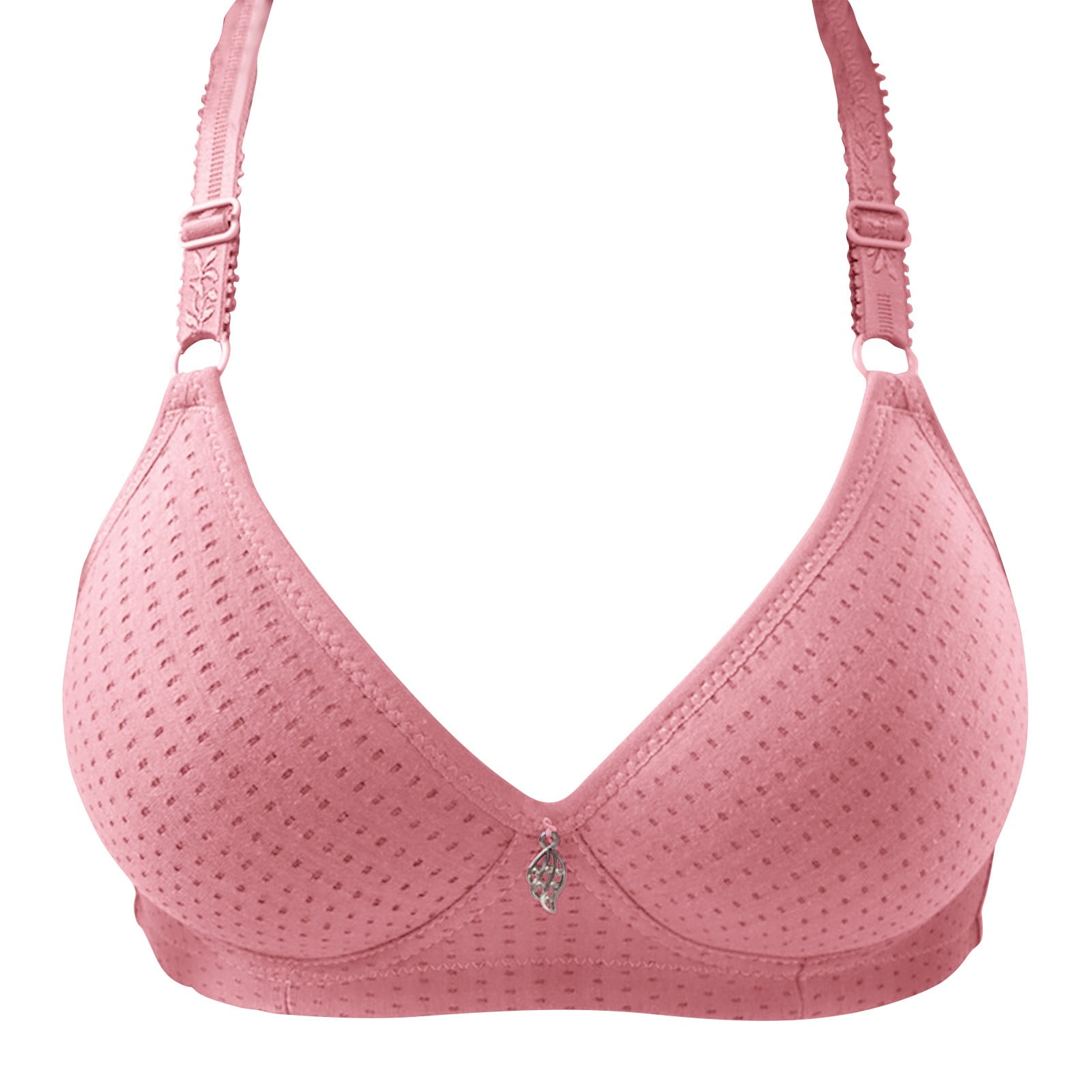 Ehtmsak Womens Push Up Bra Floral Lace Breathable Mesh Underwire Bra