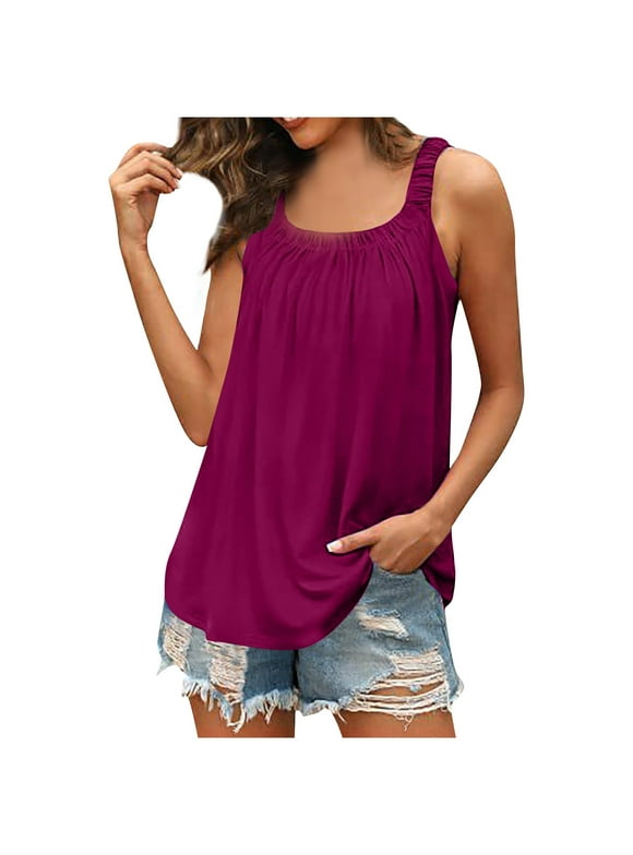 Dark Purple Tank Tops