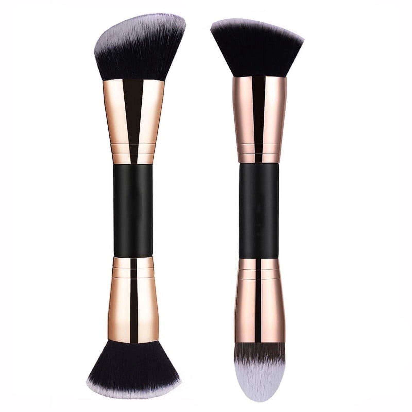 EHUJGNAUG 2 Pcs Dual-Sided Angled Buffing Brush Ideal for Foundation ...