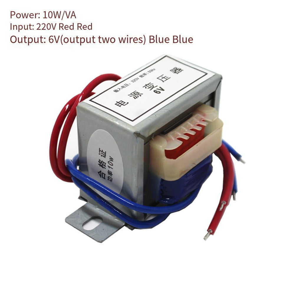 EI48 Electric Power Transformer 10W Input AC 220V To AC 6V Or 9V Output ...