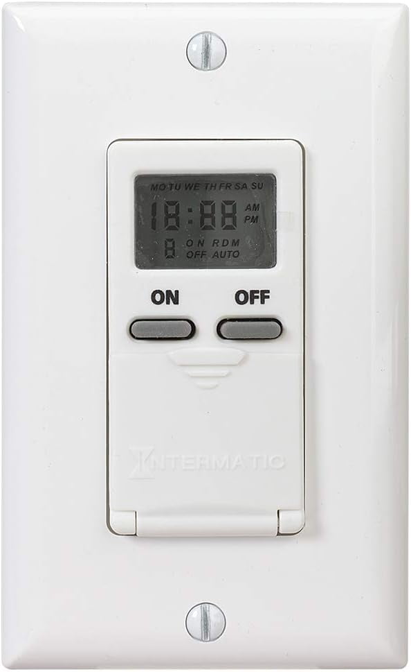 EI500WC 7-Day Single-Pole Digital Time Switch, White - Walmart.com