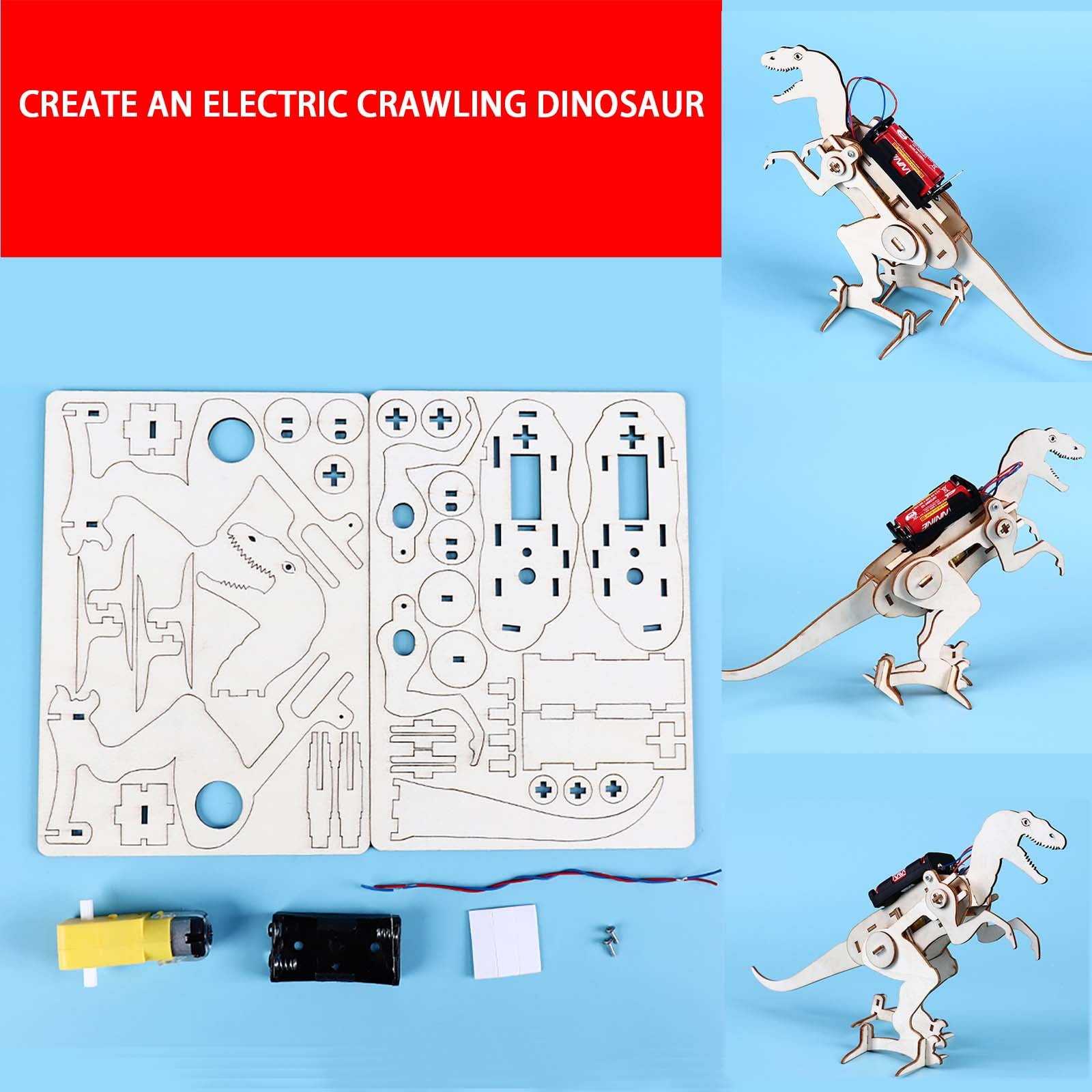 EIALIVE Arts & Crafts & DIY toys Electric Crawling Dinosaur For ... EIALIVE Arts & Crafts & DIY toys Electric Crawling Dinosaur For ...