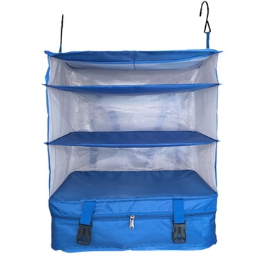 Caroeas X-Large Portable Hanging Travel Shelves, Packing Cube Organizer ...