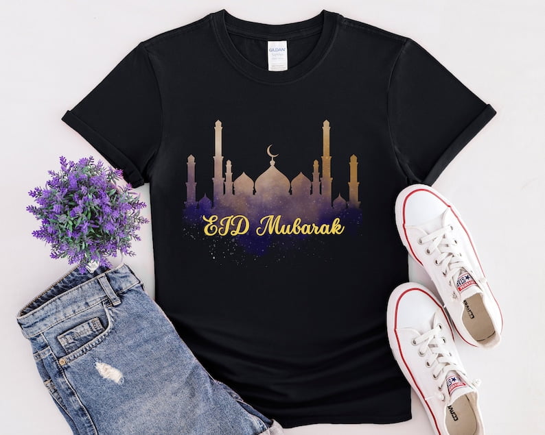 EID Mubarak Shirt, Muslim Shirt, Ramadan Greetings Tee, Ramadan Mubarak ...