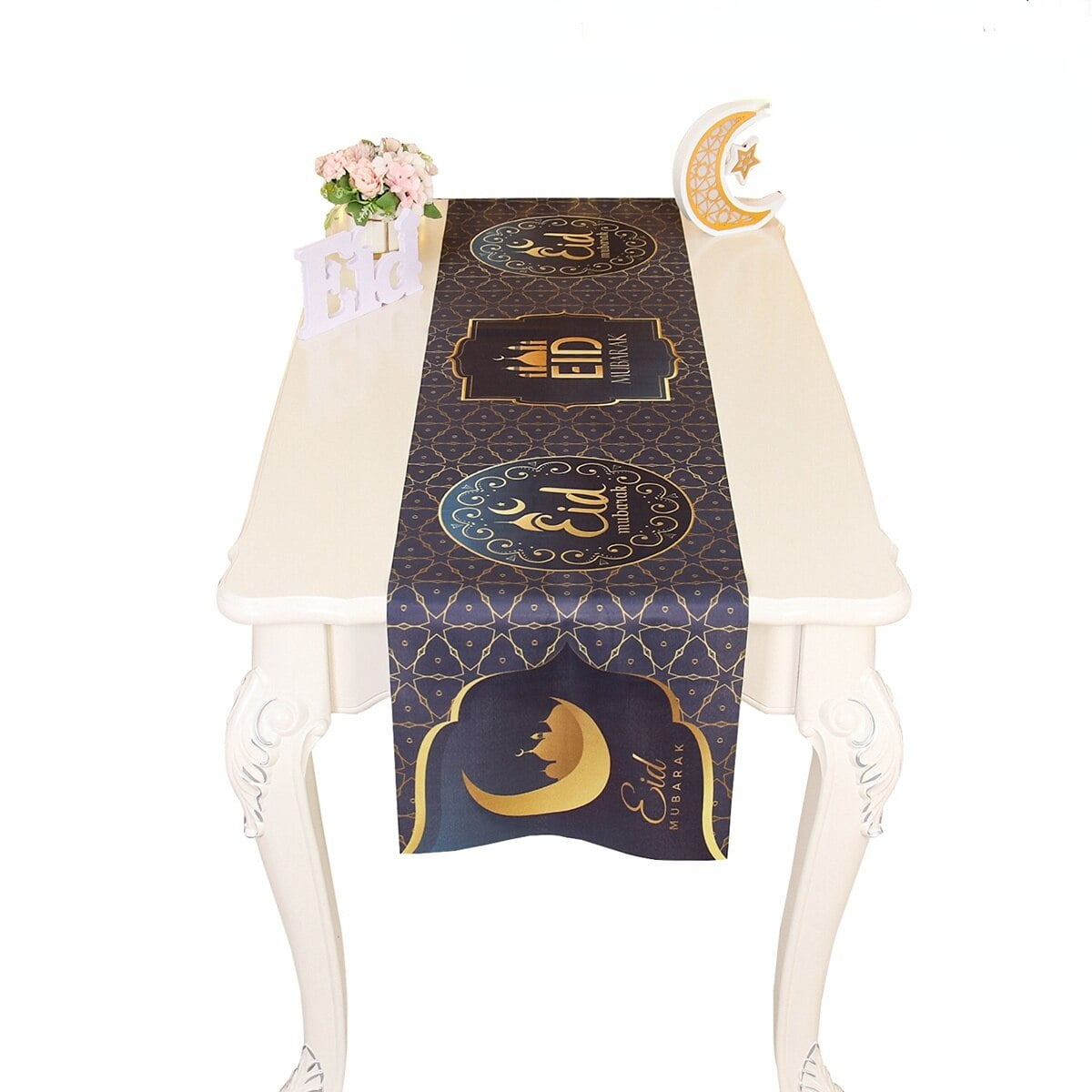 EID Mubarak Table Runner Ramadan Decoration for Home Table Runner ...