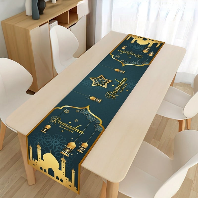 EID Mubarak Table Runner Ramadan ration for Home Table Runner Ramadan ...