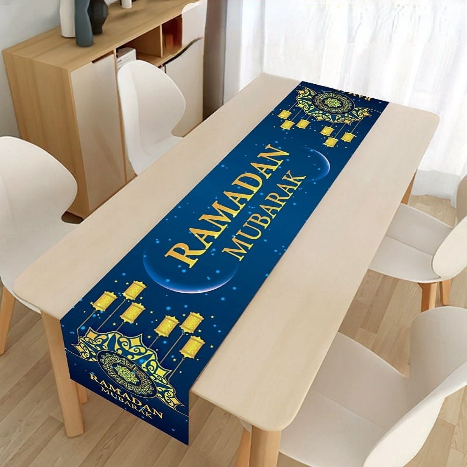 EID Mubarak Table Runner Ramadan ration for Home Table Runner Ramadan ...