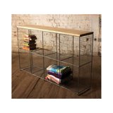 Kalalou Eight Cubby Console with Wooden Top for Living Room or Hallway ...